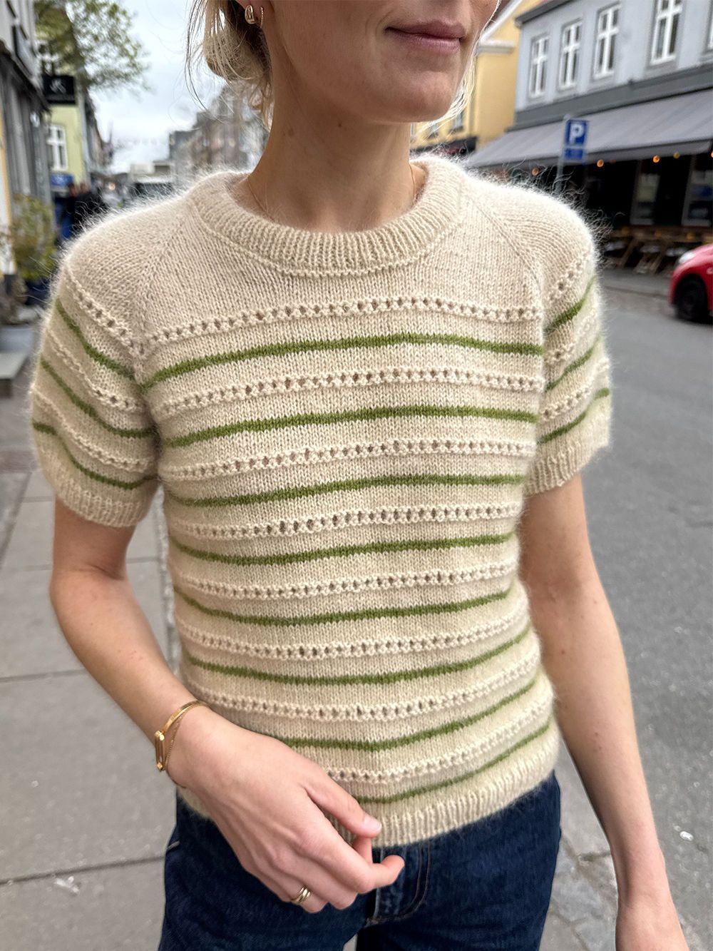 PetiteKnit Ida Tee Dame strikkepakke | Sense Garn